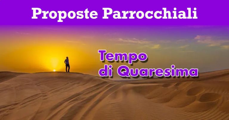 Proposte Parrocchiali per il tempo di Quaresima - 2025 - Parrocchia di Anguillara Veneta